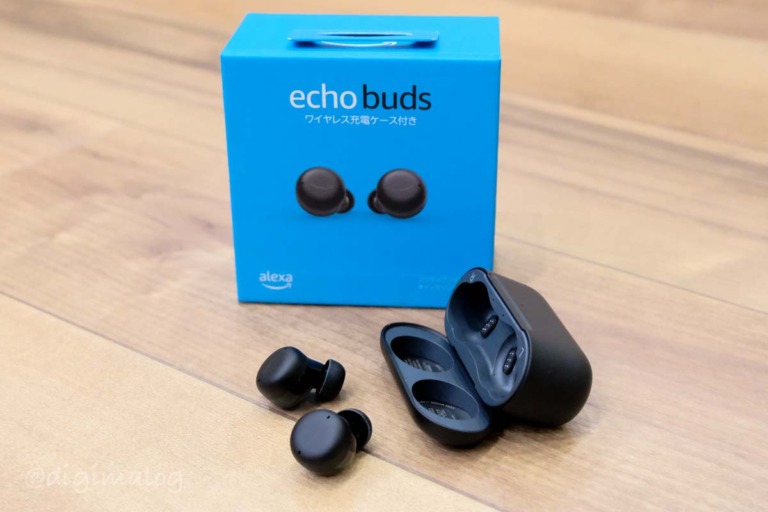 【レビュー】Amazon Echo Buds 2はノイキャン付きでワイヤレス充電対応！